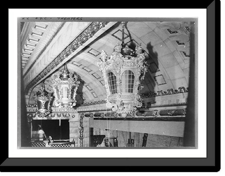 Historic Framed Print, [Interior of the Astor Theater, above proscenium ...