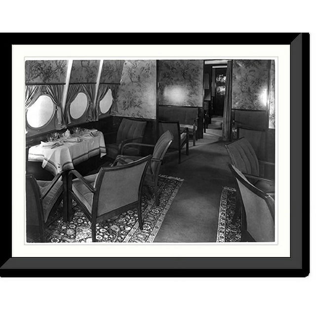 Historic Framed Print, [Interior of the Dornier flying boat Do X], 17-7 ...