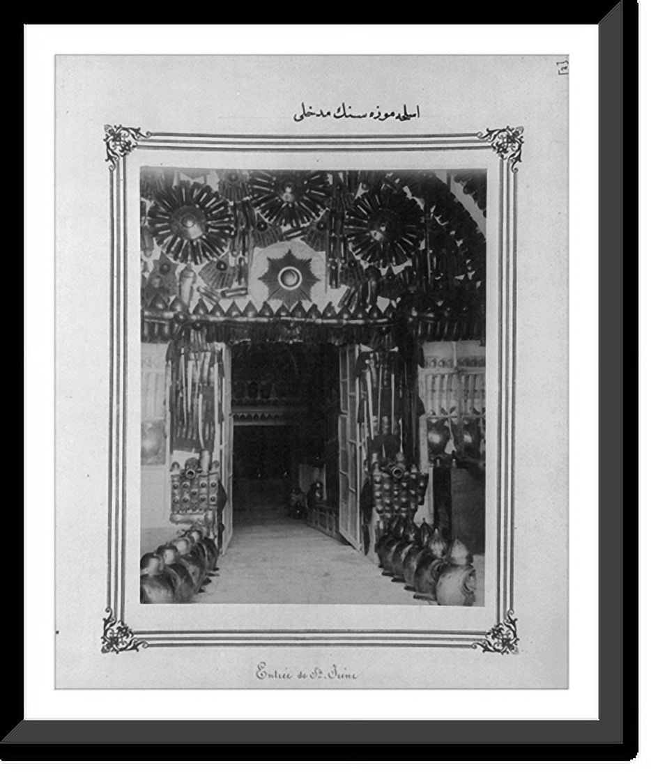 Historic Framed Print, [Interior of the Weapons Museum], 17-7/8" x 21-7 ...