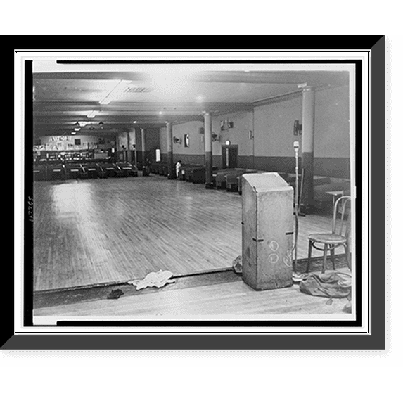 Historic Framed Print, [Interior view of Audubon ballroom where Malcolm ...