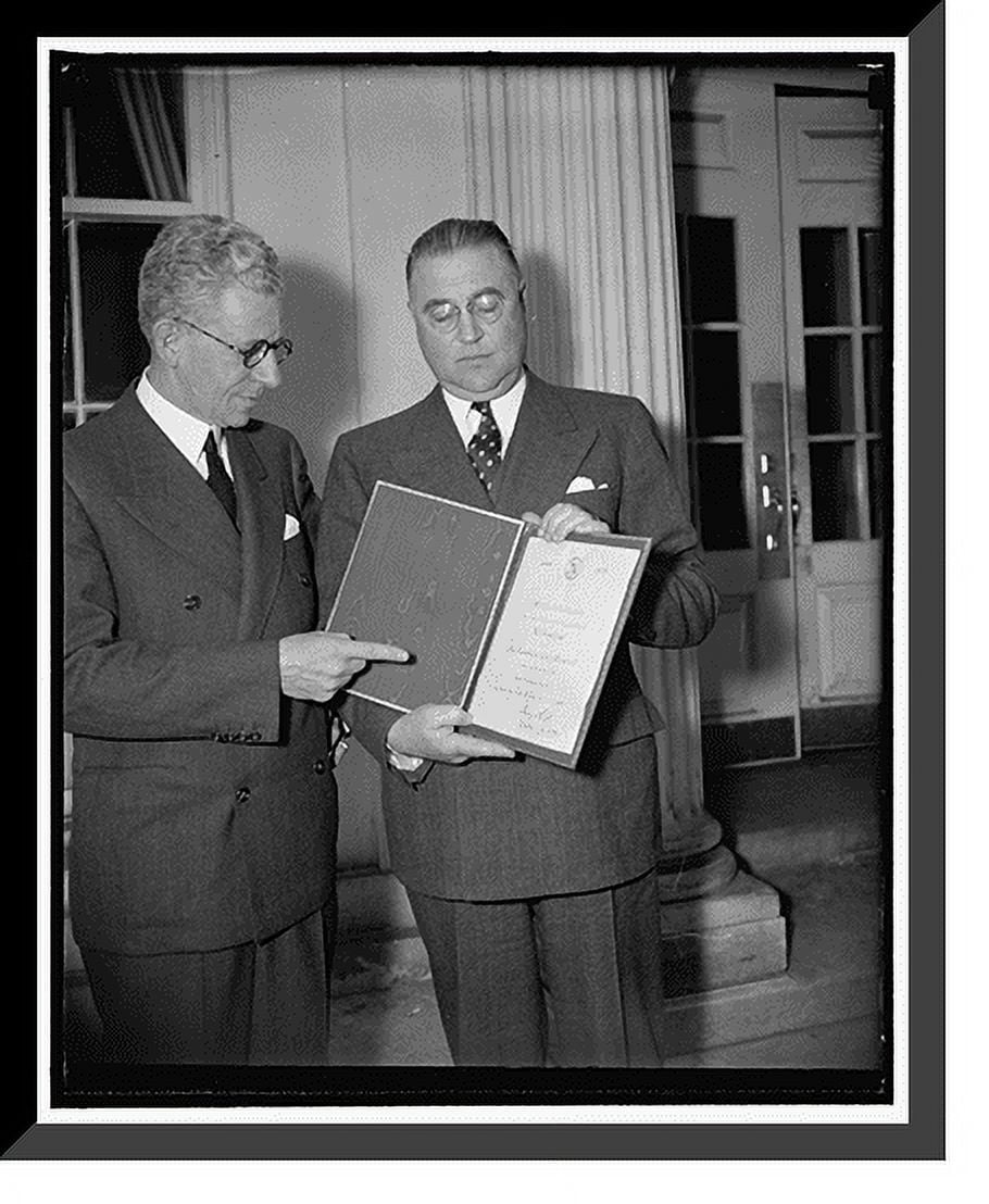 Historic Framed Print, Invites president to New Rochelle for 250th ...