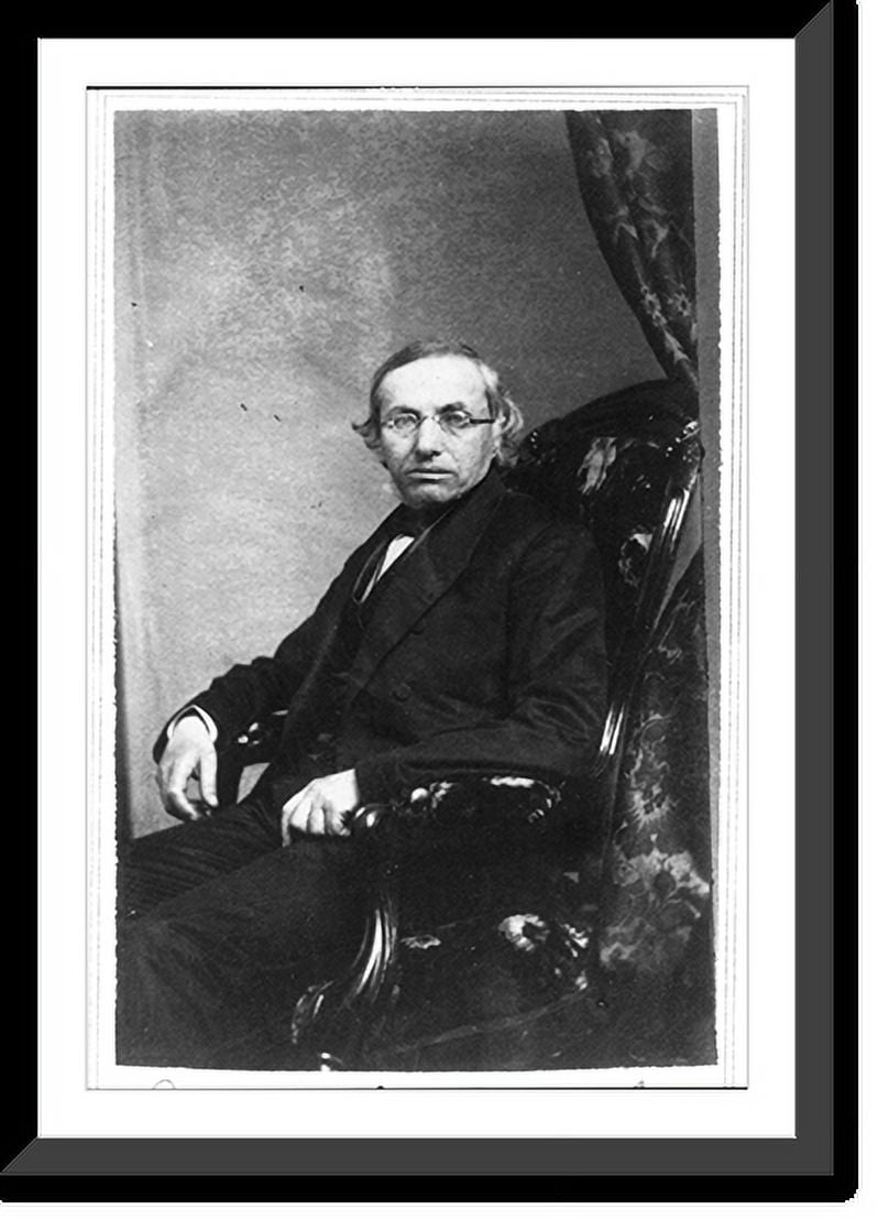 Historic Framed Print, [Isaac Leeser, three-quarter length portrait ...