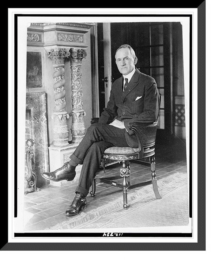 Historic Framed Print, [Isaac T. Mann, full-length portrait, seated ...