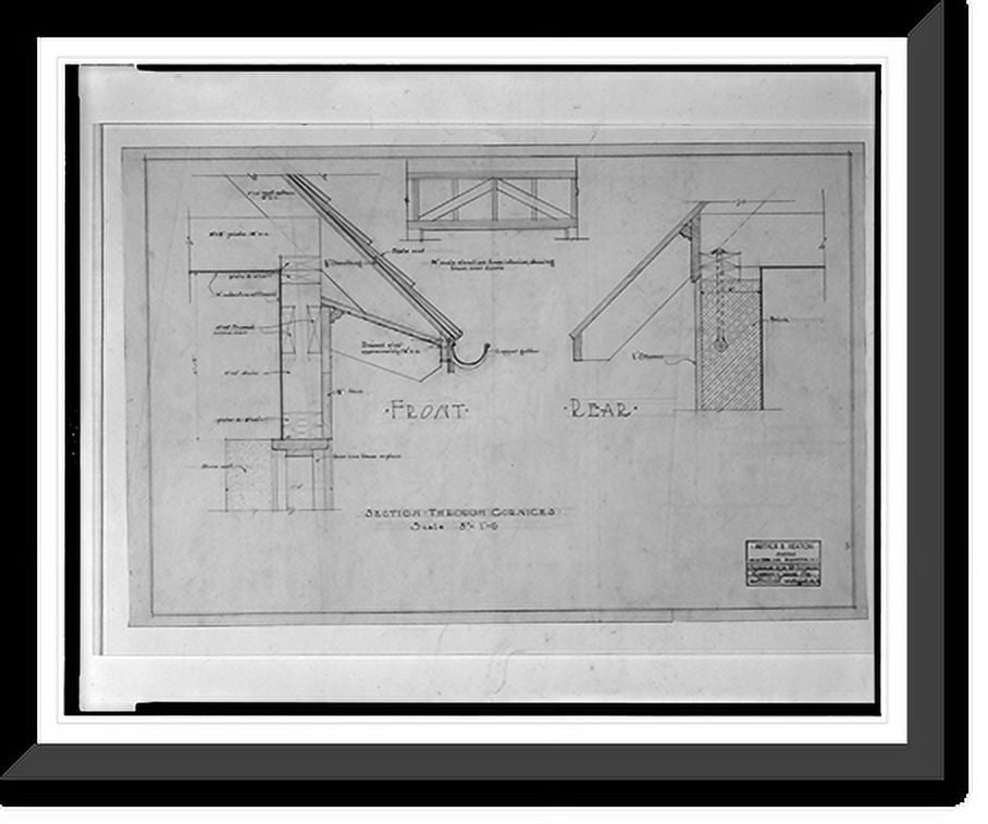 Historic Framed Print, [Ishpiming, William S. Corby house (Chevy Chase ...