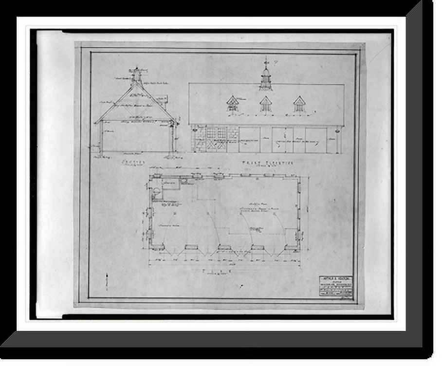 Historic Framed Print, [Ishpiming, William S. Corby house (Chevy Chase ...