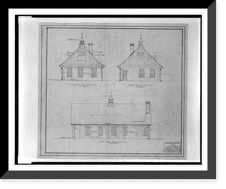 Historic Framed Print, [Ishpiming, William S. Corby house (Chevy Chase ...