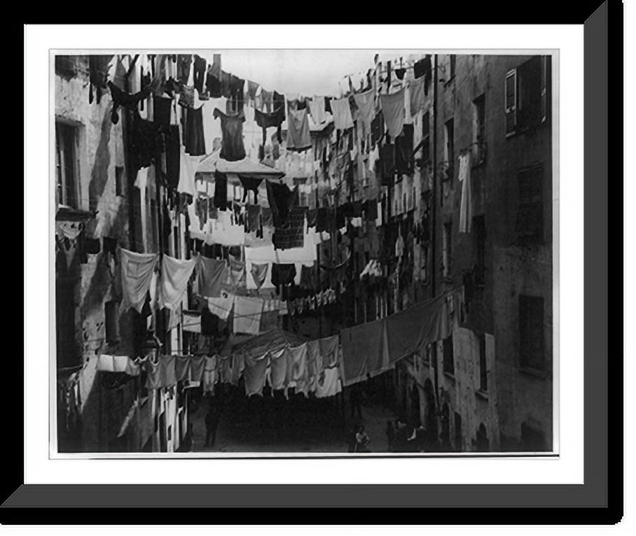 Historic Framed Print, Italian seaport towns are famous for their ...