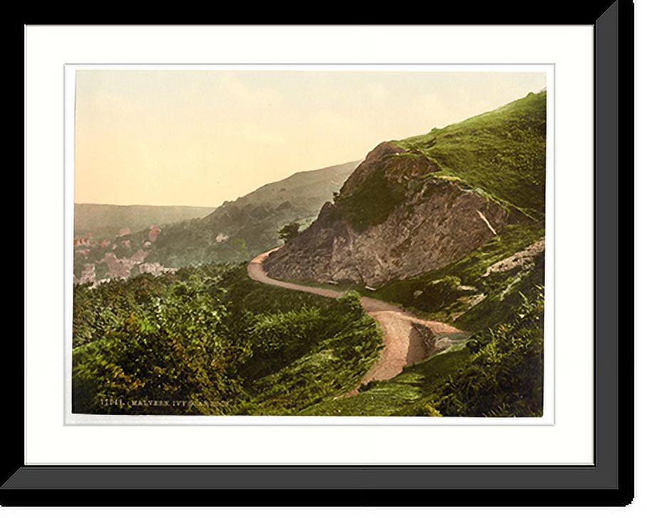 Historic Framed Print, Ivy Scar Rock Malvern England, 17-7/8" x 21-7/8 ...