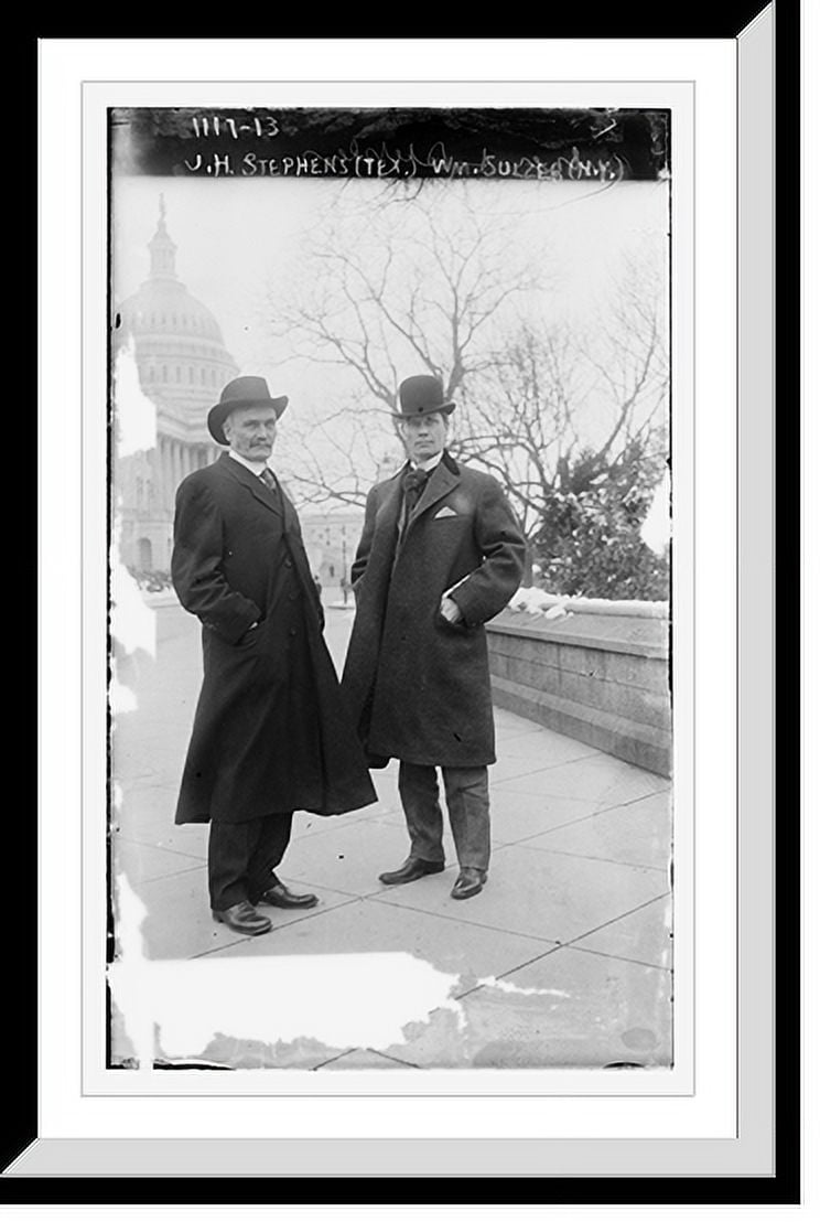 Historic Framed Print, J.H. Stephens (Tex.) and Wm. Sulzer (N.Y ...