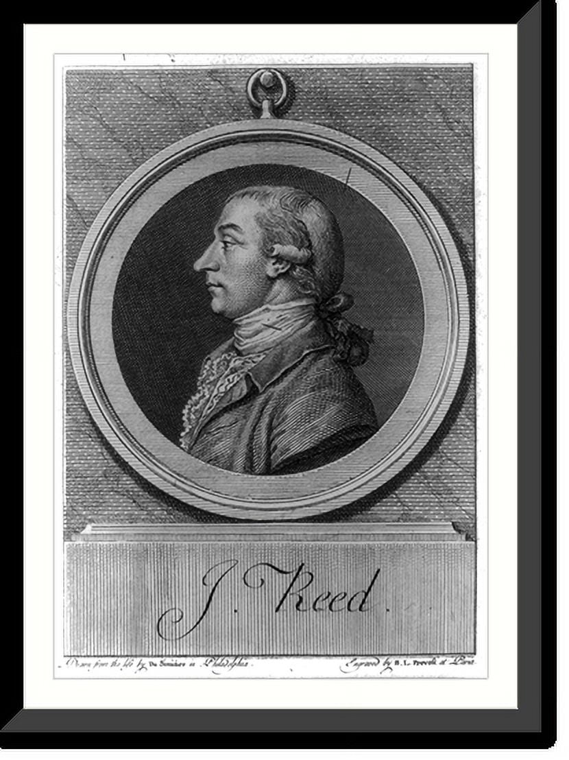 Historic Framed Print, J. Reed.drawn from the life by Du Simitier in ...
