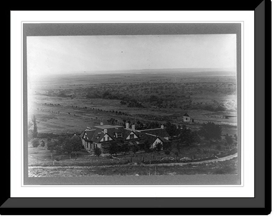 Historic Framed Print, JA Ranch, Texas - 1907 - The headquarters of the ...
