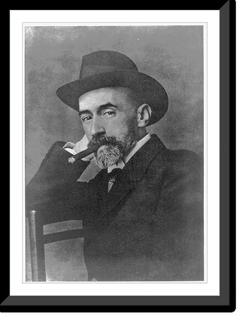 Historic Framed Print, [Jacinto Benevento, bust portrait, facing left ...