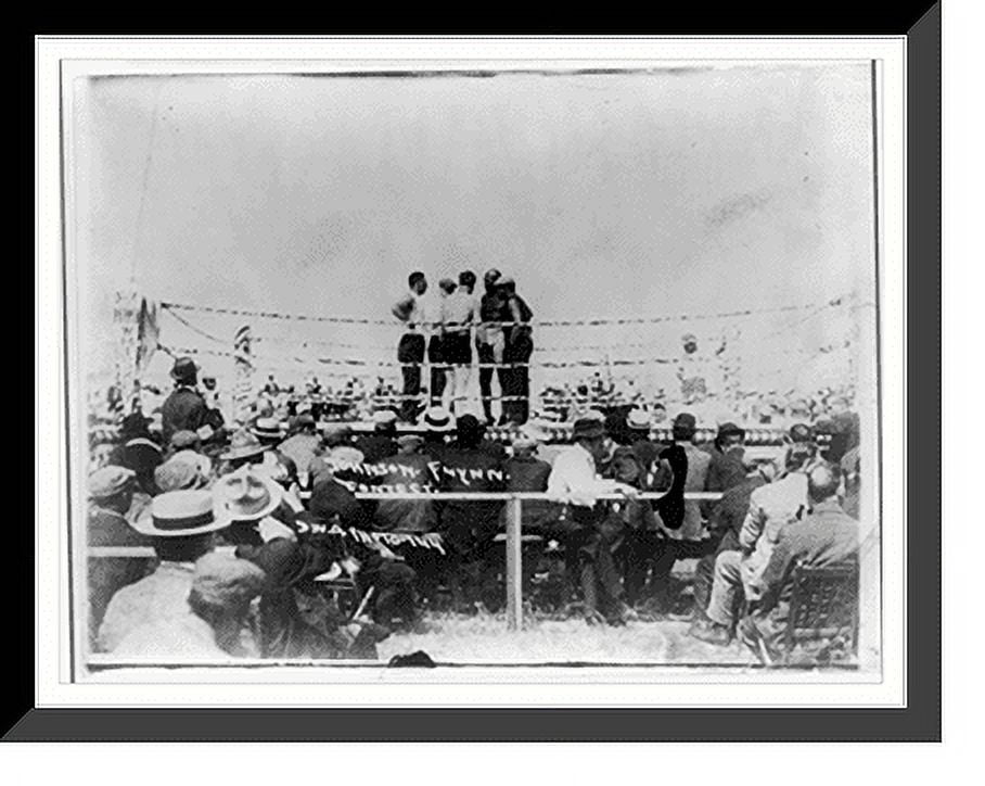 Historic Framed Print, Jack Johnson [& Jim Flynn], 17-7/8" x 21-7/8 ...