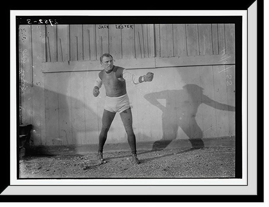 Historic Framed Print, Jack Lester - boxing, 17-7/8" x 21-7/8 ...