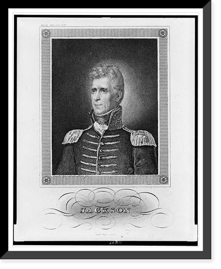 Historic Framed Print, Jackson.Van Derlyn nach dem Leben gez. ; Hy ...