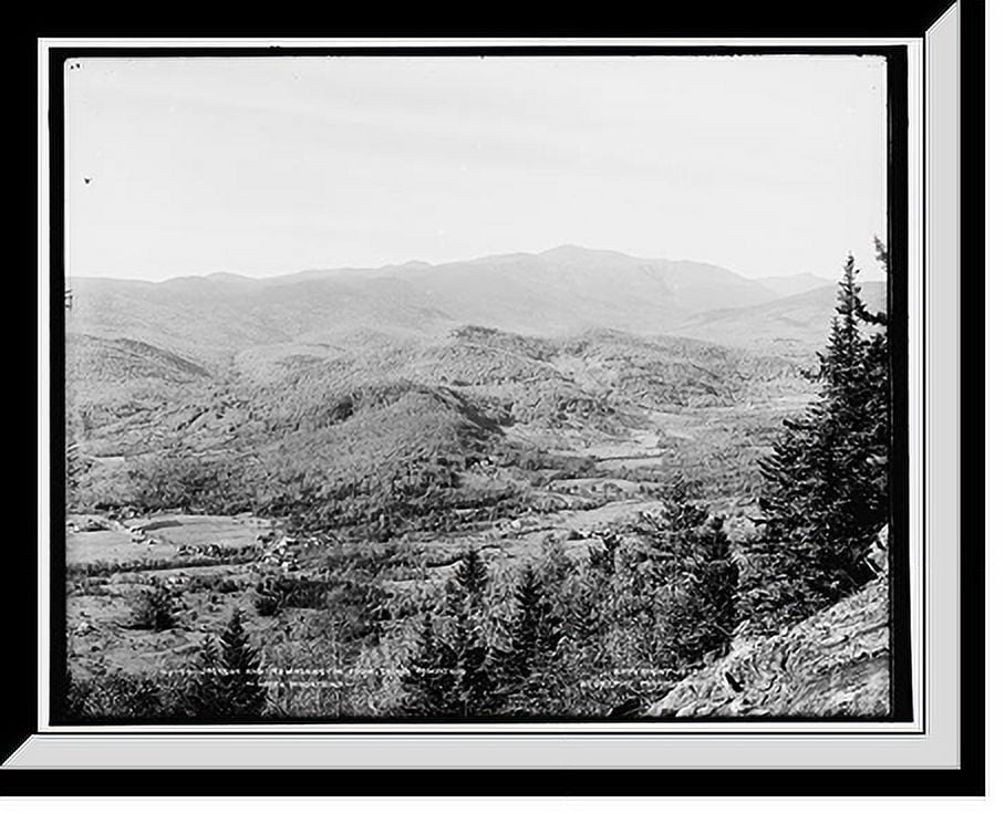 Historic Framed Print, Jackson and Mt. Washington from Thorn Mountain ...