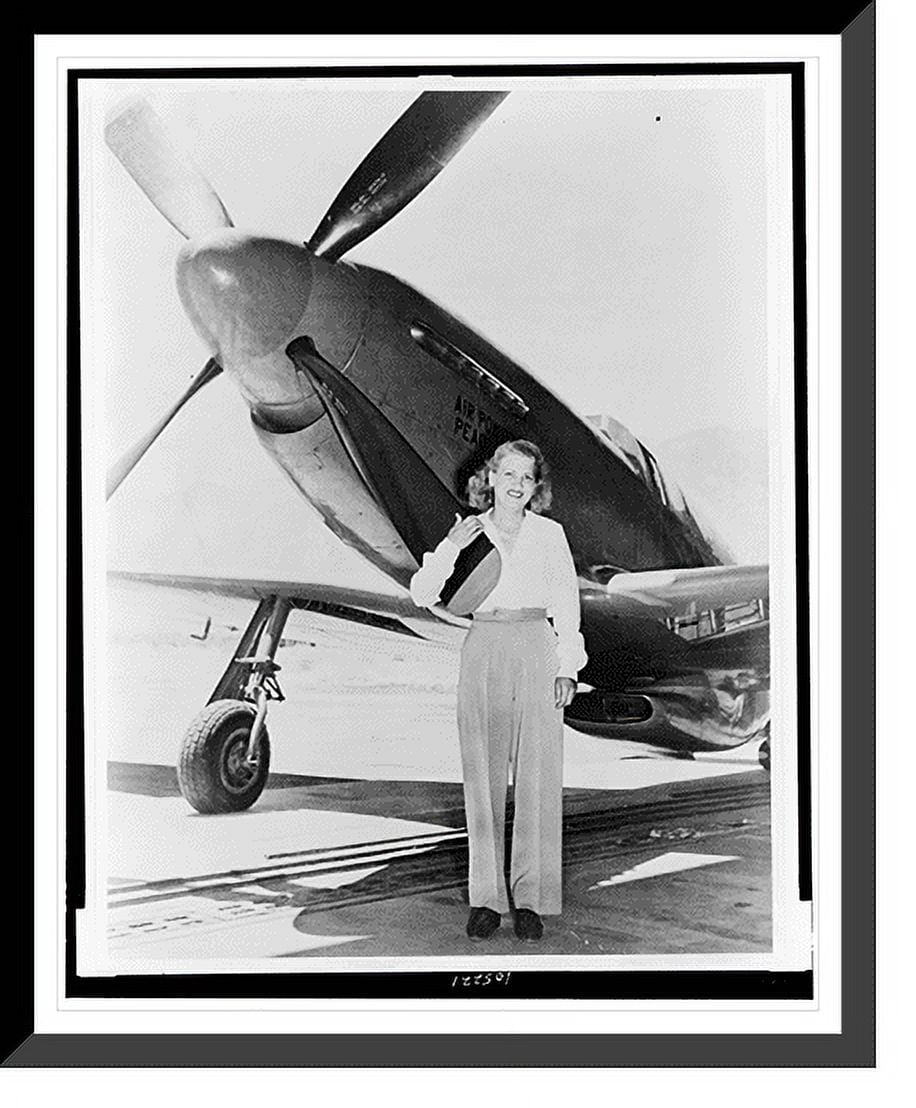 Historic Framed Print, [Jacqueline Cochran, aviator, posed full-length ...