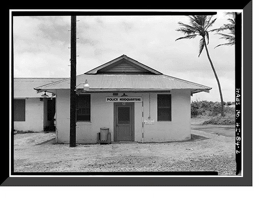 Historic Framed Print, Jail & Police Station, Moloka'i Island ...
