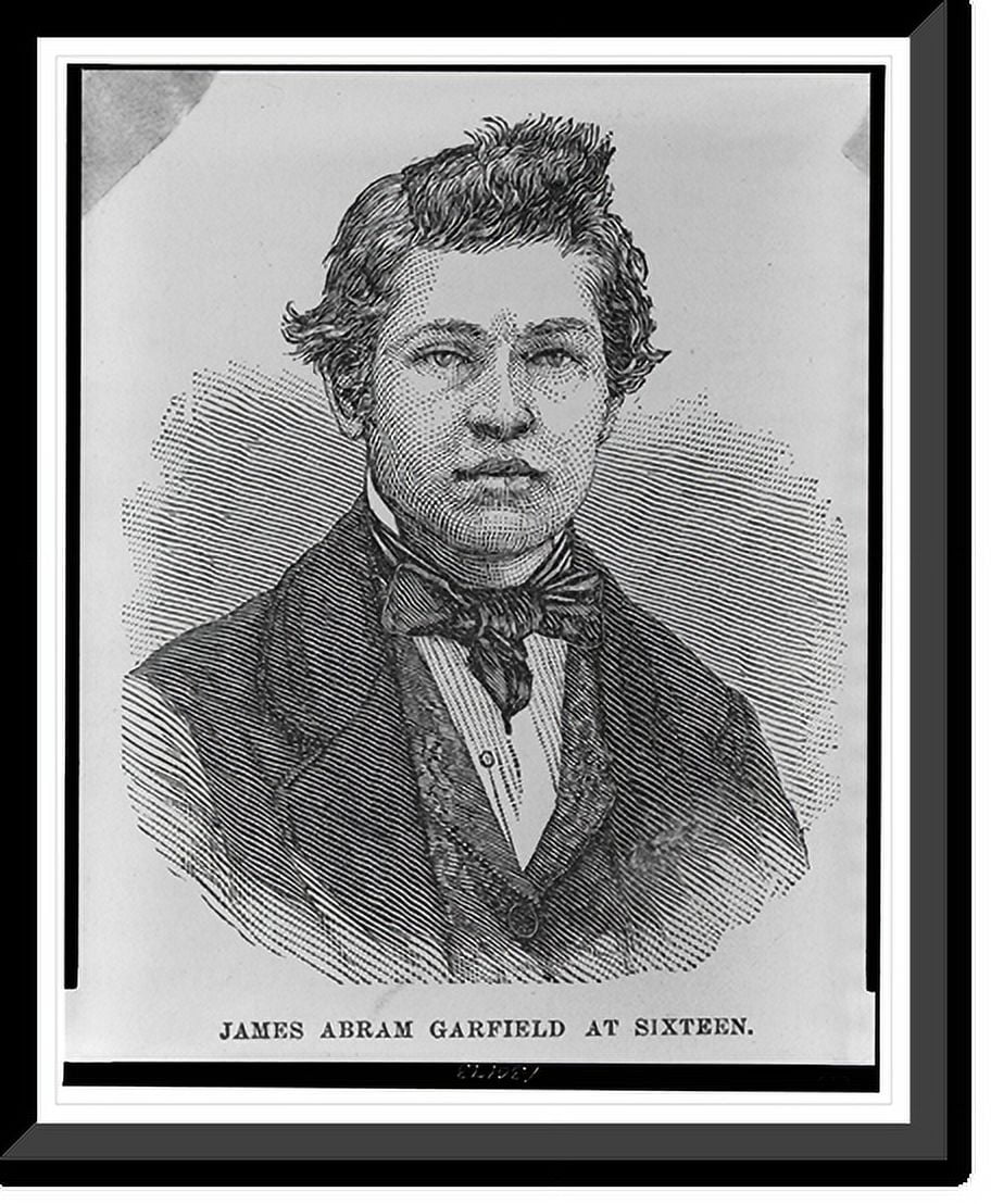 Historic Framed Print, James Abram Garfield at sixteen, 17-7/8" x 21-7/ ...