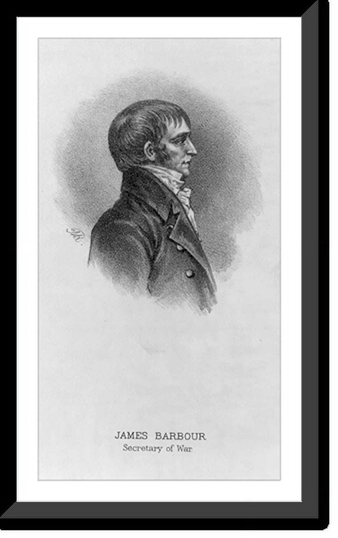 Historic Framed Print, [James Barbour, 1775-1842, bust portrait, facing ...