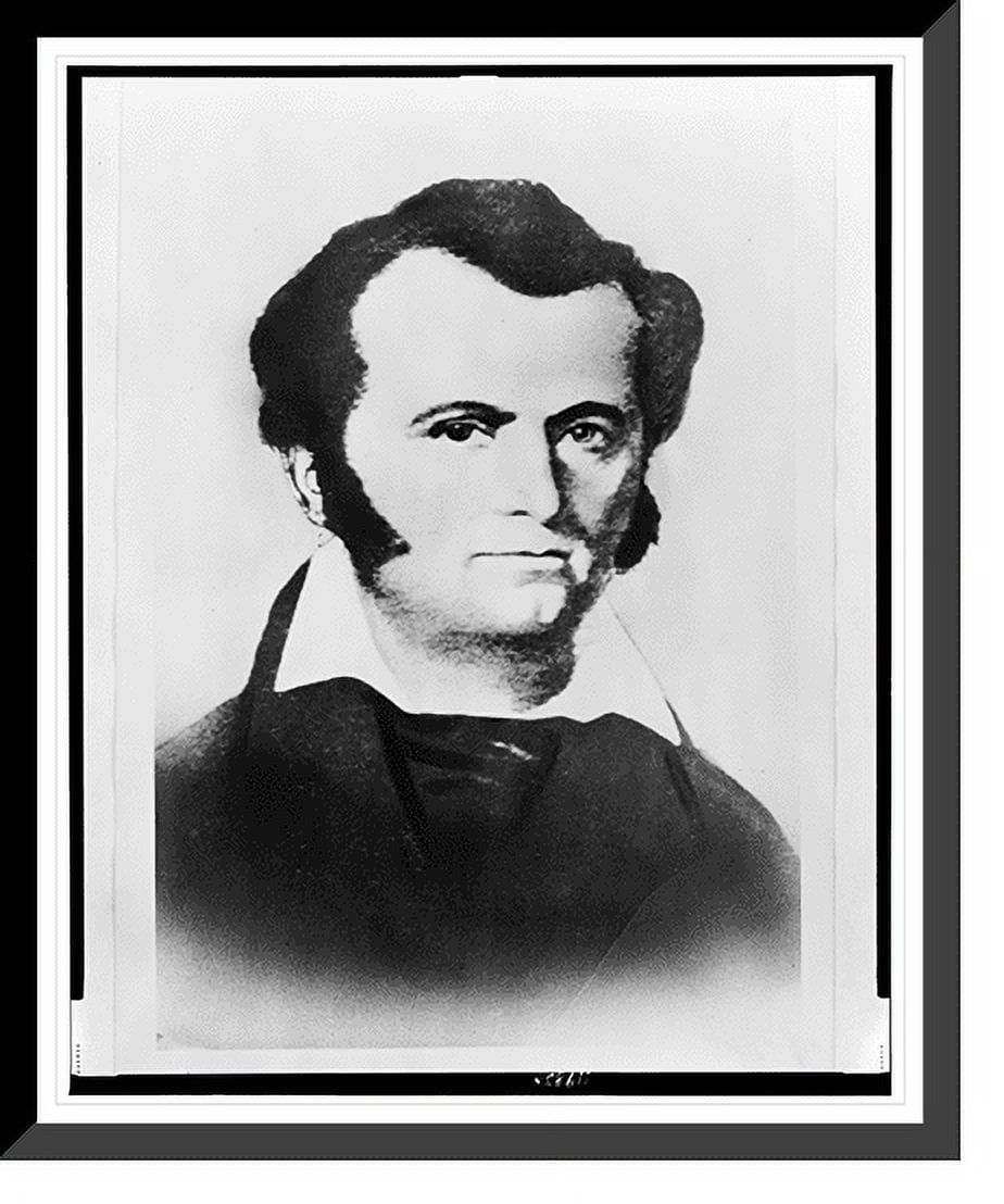 Historic Framed Print, [James Bowie, head-and-shoulders portrait ...