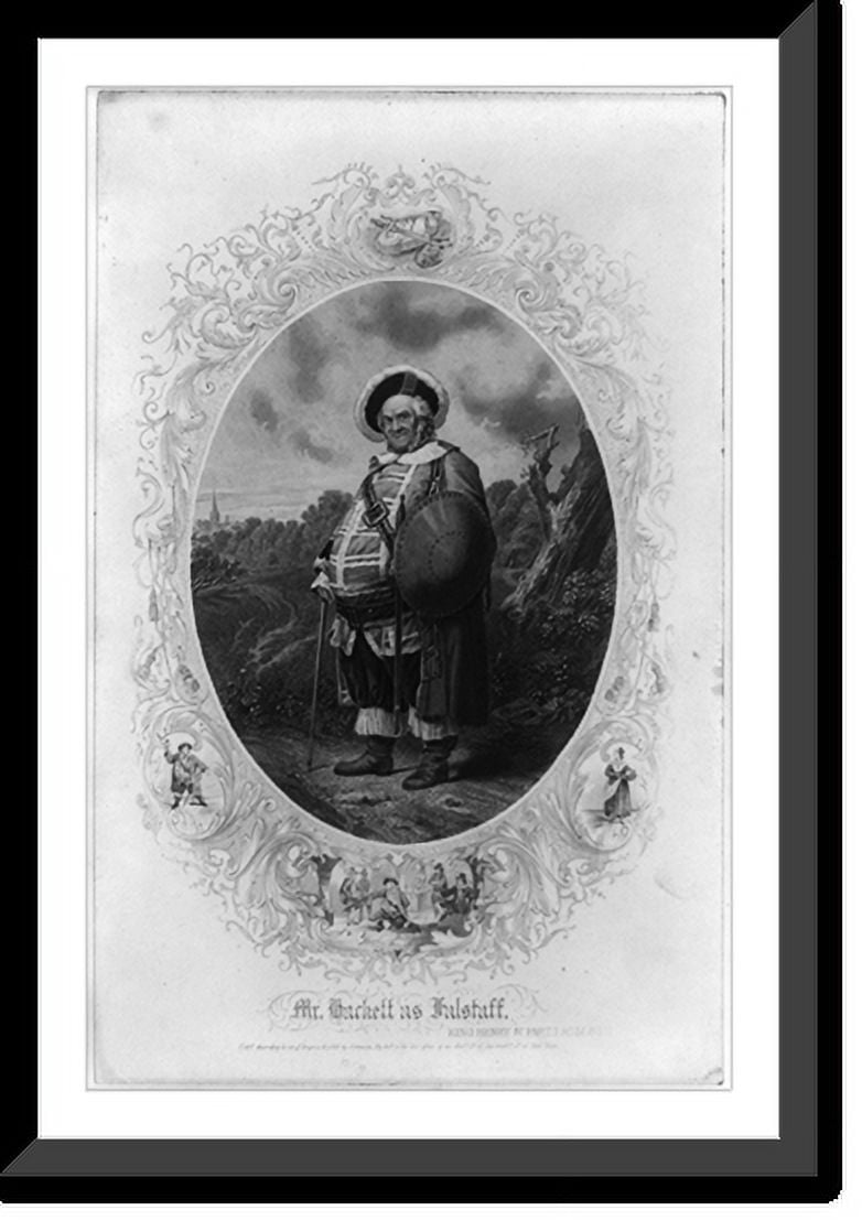 Historic Framed Print, [James H. Hackett, full-length portrait ...