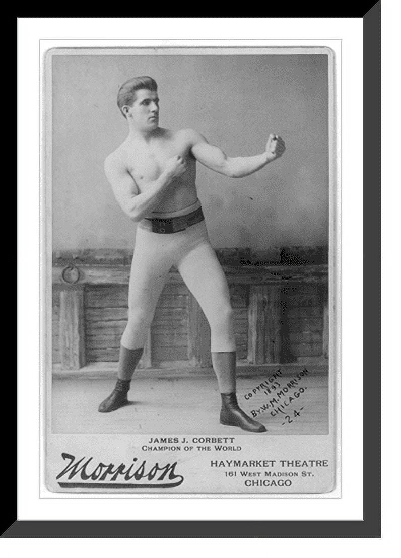 Historic Framed Print, [James John Corbett, 1866-1933, full length ...