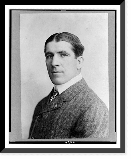 Historic Framed Print, [James John Corbett, head-and-shoulders portrait ...