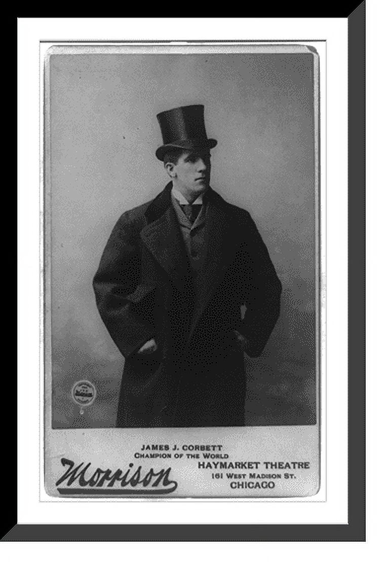 Historic Framed Print, [James John Corbett, three-quarter length ...