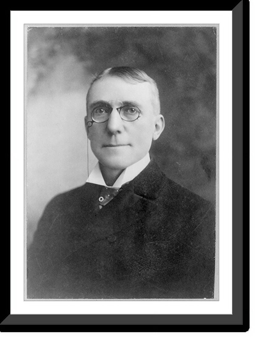 Historic Framed Print, [James Whitcomb Riley, bust portrait, facing ...