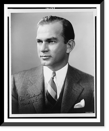 Historic Framed Print, [James William Fulbright, Democratic senator ...