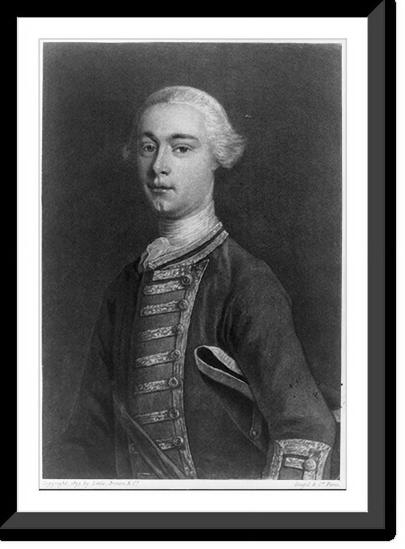 Historic Framed Print, [James Wolfe, 1727-1759, half-length portrait ...