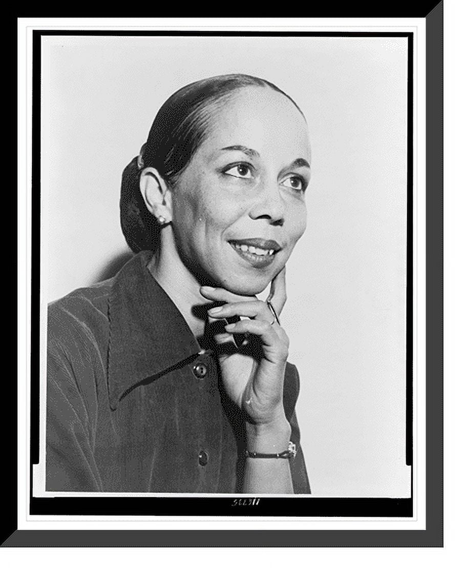 Historic Framed Print, [Janet Collins, head-and-shoulders portrait ...