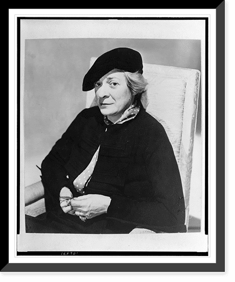 Historic Framed Print, [Janet Flanner, half-length portrait, seated, facing slightly left ...