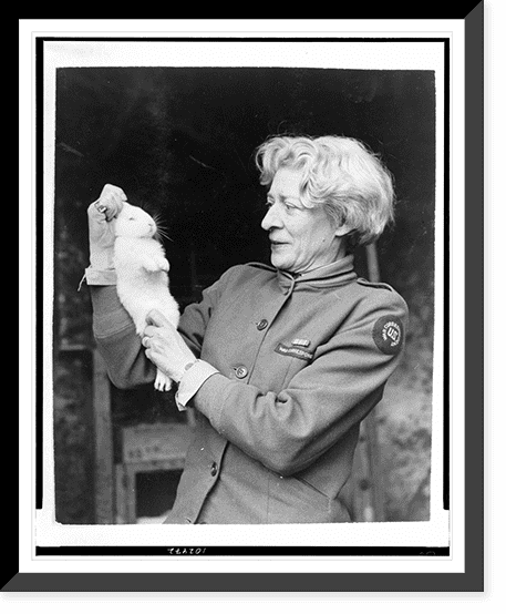 Historic Framed Print, [Janet Flanner, half-length portrait, standing ...