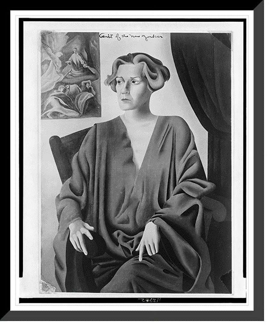 Historic Framed Print, [Janet Flanner, three-quarter length portrait ...