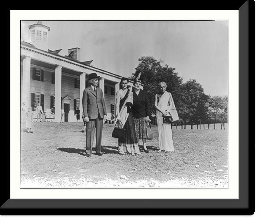 Historic Framed Print, [Jawaharlal Nehru, 1889-1964, full-length portrait, standing, with ...