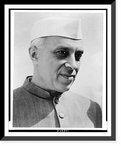 Historic Framed Print, [Jawaharlal Nehru, head-and-shoulders portrait ...