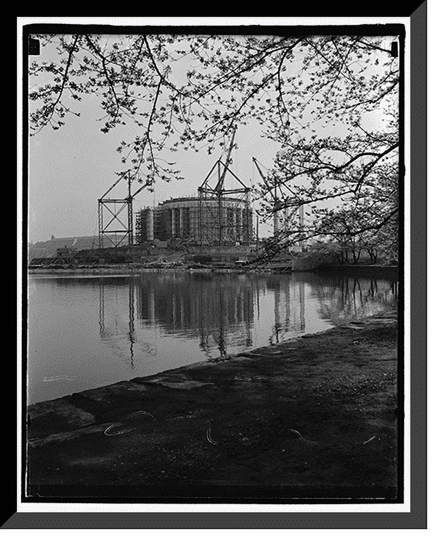Historic Framed Print, [Jefferson Memorial under construction], 17-7/8 ...