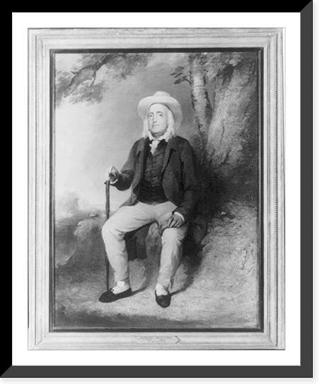 Historic Framed Print, [Jeremy Bentham, 1748-1832, full-length portrait ...