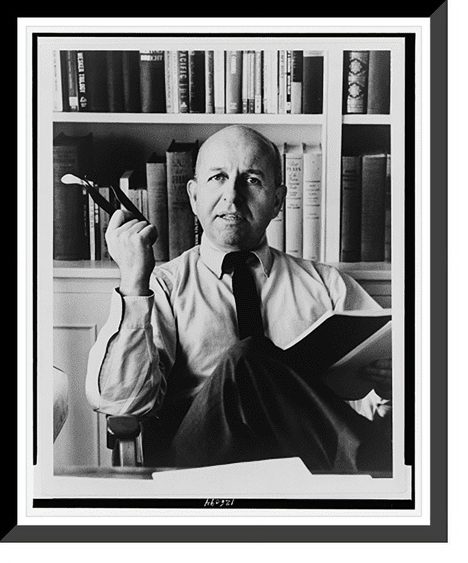 Historic Framed Print, [Jerome Weidman, seated, half-length portrait ...