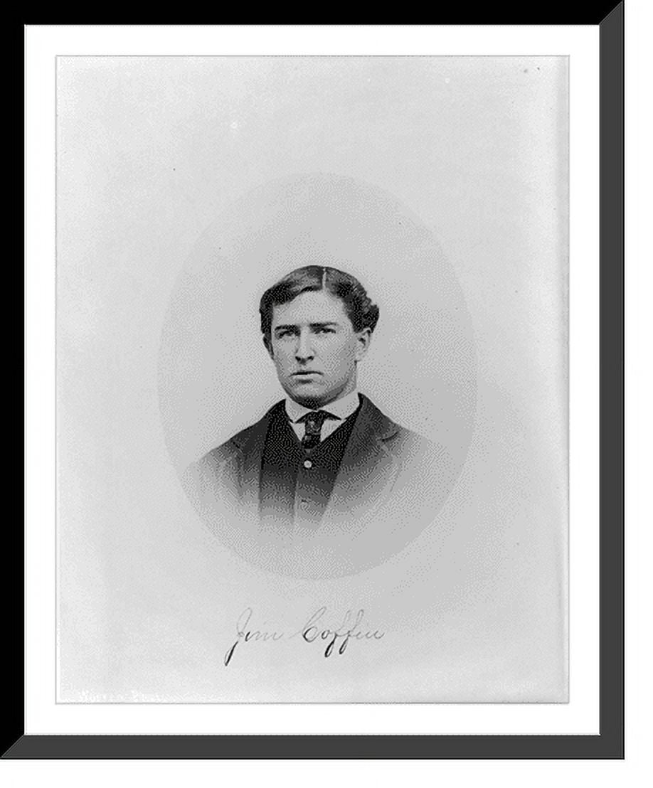 Historic Framed Print, [Jim Coffin, oval bust in album of Yale Univ ...