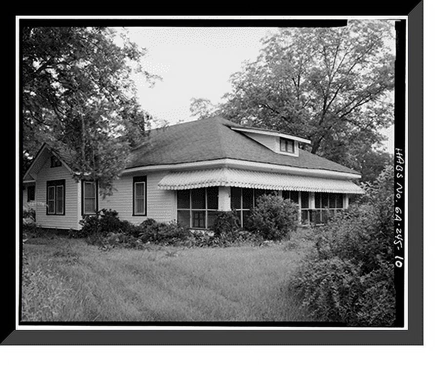 Historic Framed Print, Jimmy Carter Boyhood Home, Old Plains Highway ...