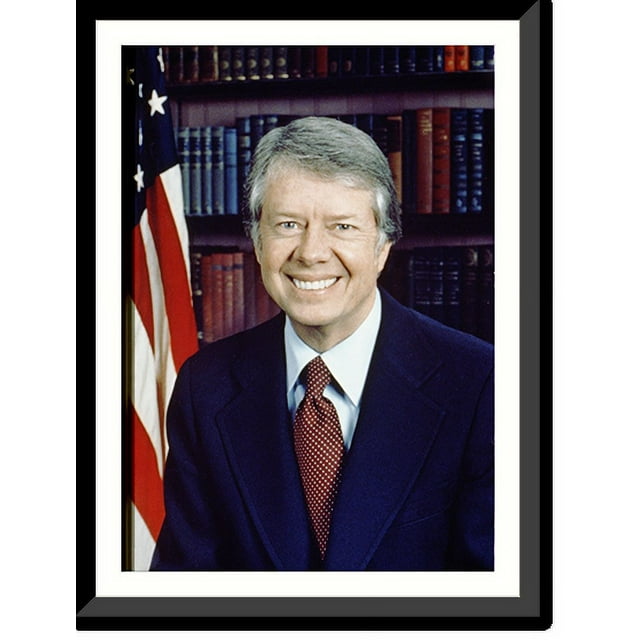 Historic Framed Print, [Jimmy Carter, head-and-shoulders portrait ...