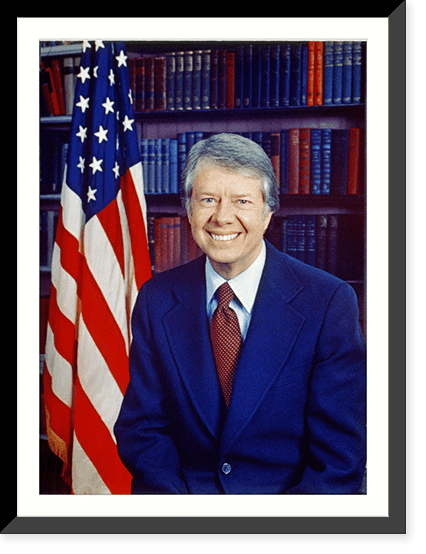 Historic Framed Print, [Jimmy Carter, head-and-shoulders portrait ...