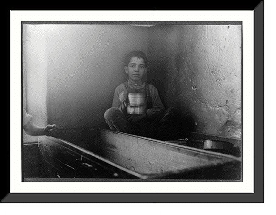 Historic Framed Print, Jo Benevidos, 5 Merion St. Curled up in a ...