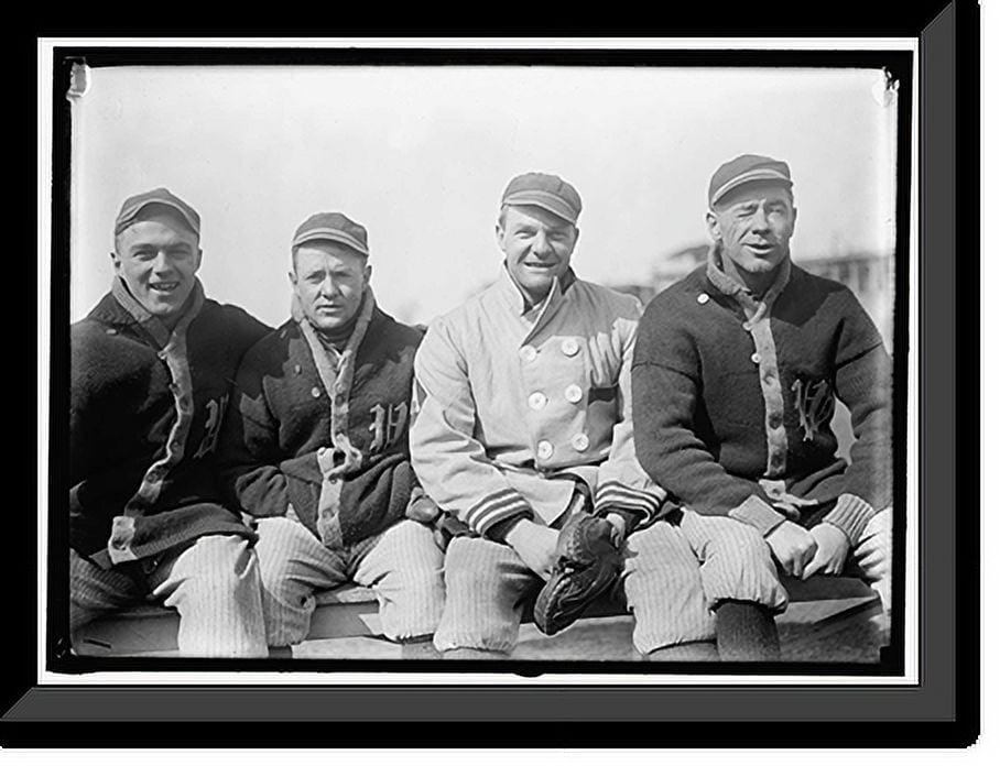 Historic Framed Print, [Joe Engel, Eddie Foster, John Henry, Long" Tom ...