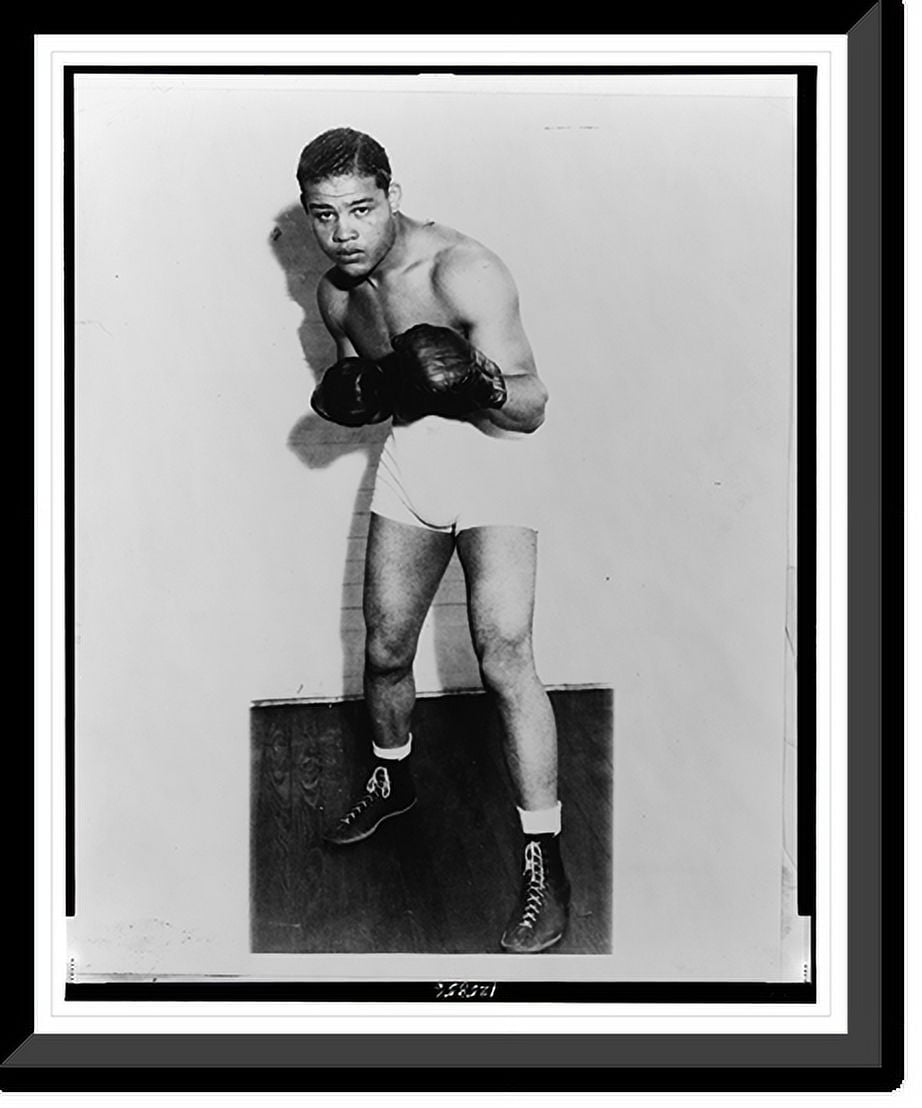 Historic Framed Print, [Joe Louis, full-length portrait, standing ...