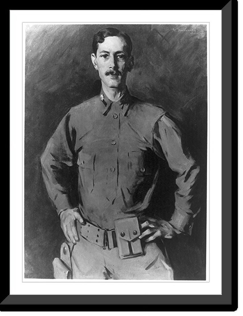 Historic Framed Print, [Joel Elias Spingarn, half-length portrait ...