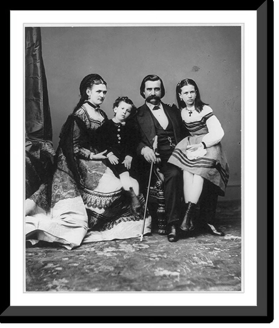 Historic Framed Print, John Alexander Logan and family, 17-7/8 Historic Framed Print, John Alexander Logan and family, 17-7/8